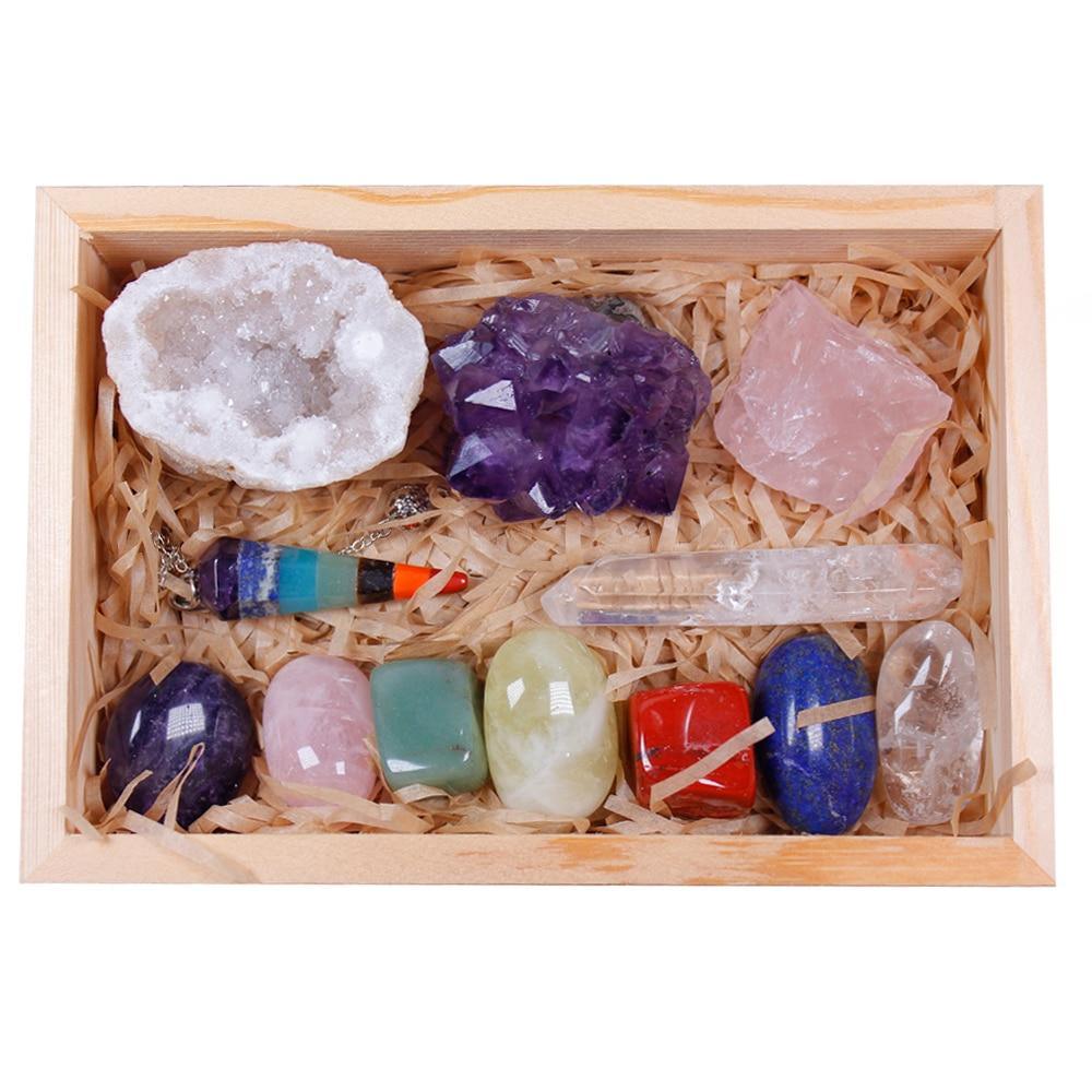 12 Healing Crystals in a Box – Viho Shop