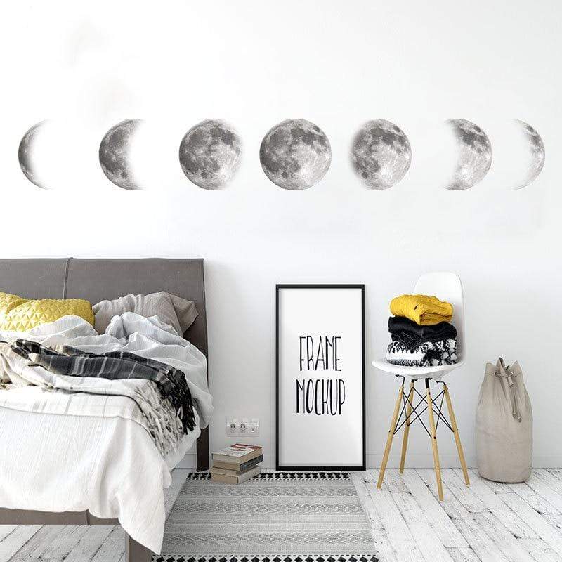 Moon Phases Wall Sticker – Viho Shop